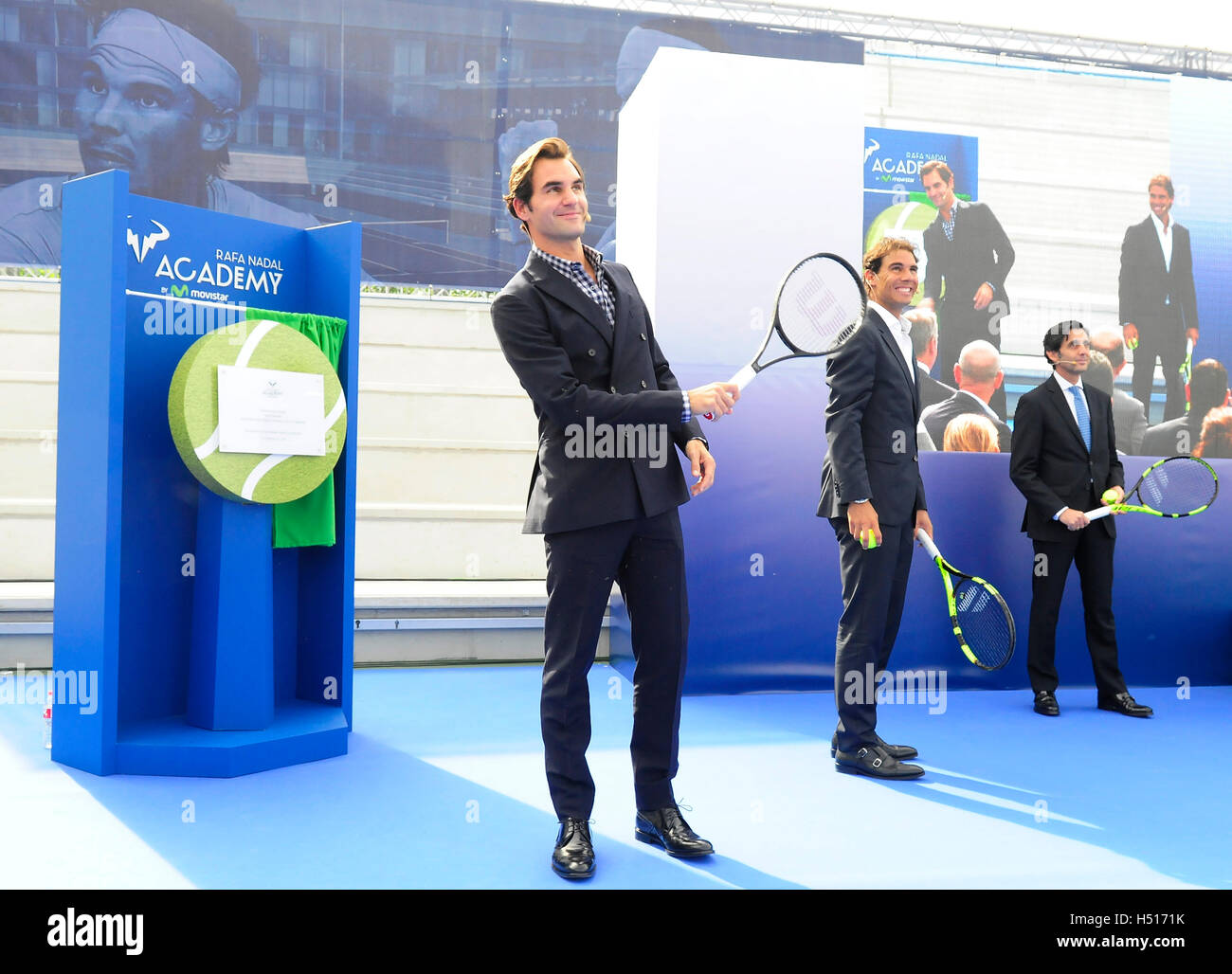 Palma of Mallorca, Spain. 19th October, 2016. Rafa Nadal,Roger Federer ...