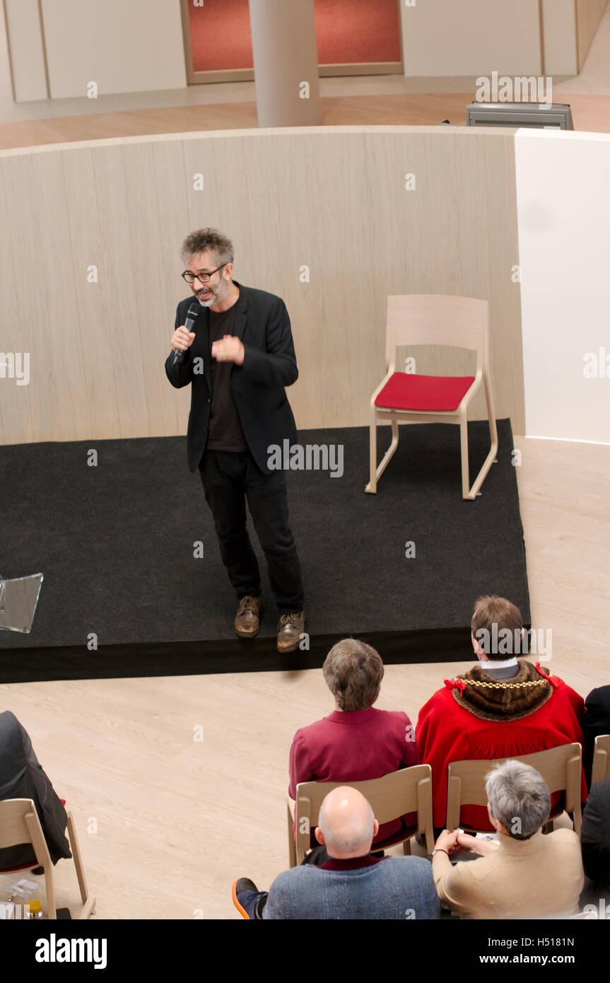 South Shields, UK, 19 October 2016. David Baddiel taking part in a ...