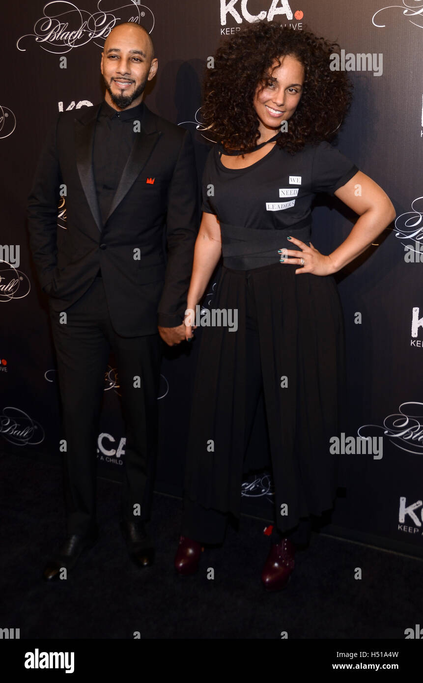 New York, NY, USA. 19th Oct, 2016. Swiss Beats and Alicia Keys attend ...