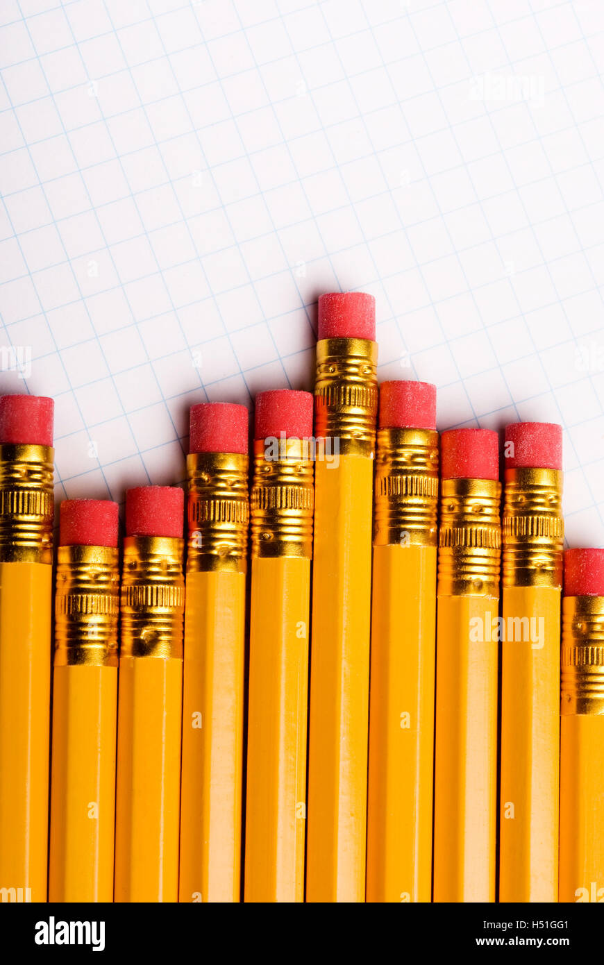 row of pencils Stock Photo - Alamy
