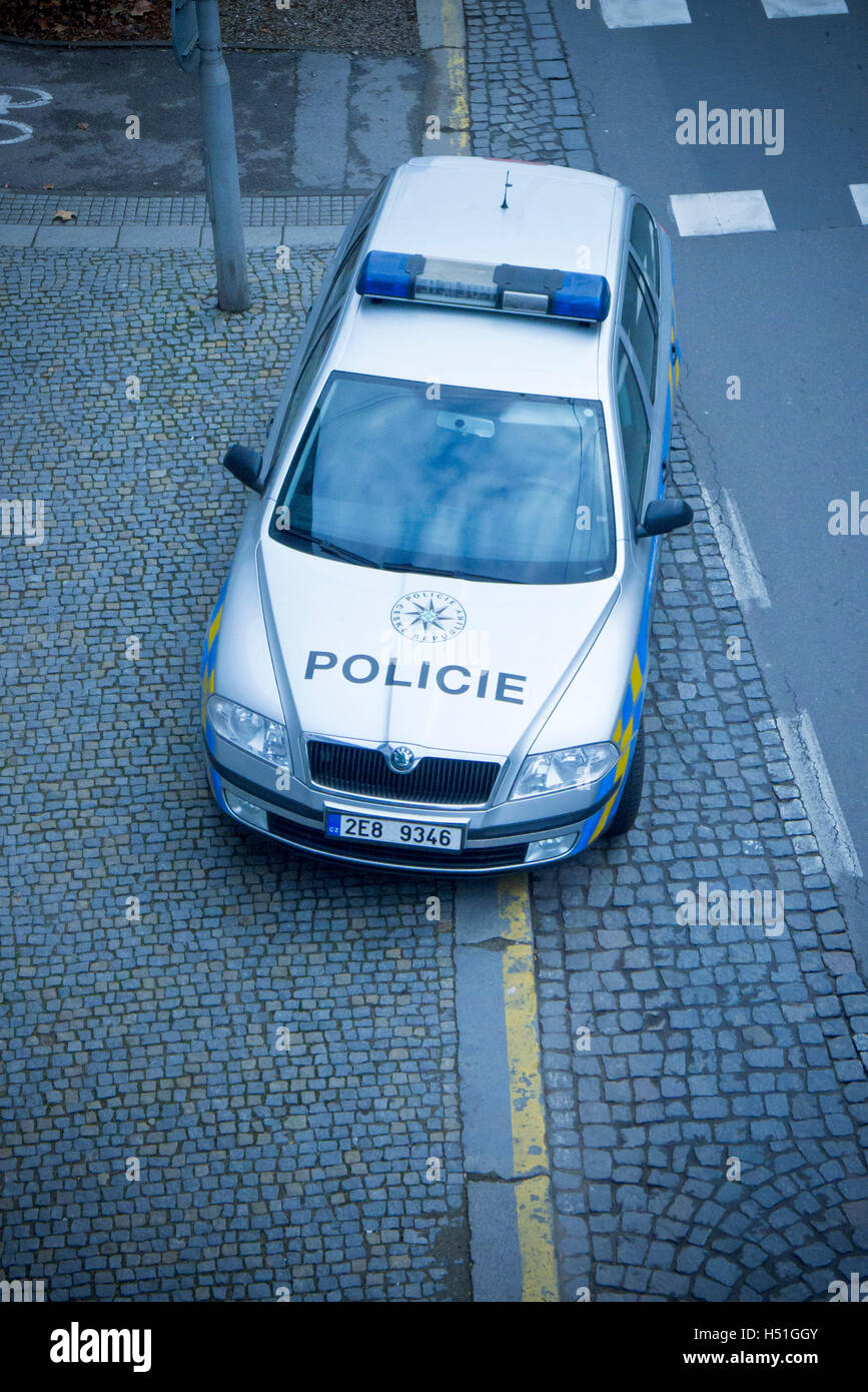 Czech police car hi-res stock photography and images - Alamy