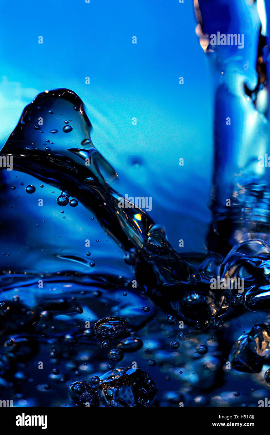 water splashing macro Stock Photo - Alamy