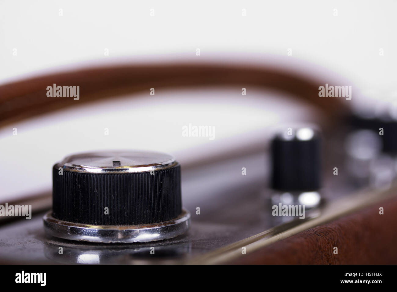 Close up of the dials on a retro style radio Stock Photo - Alamy