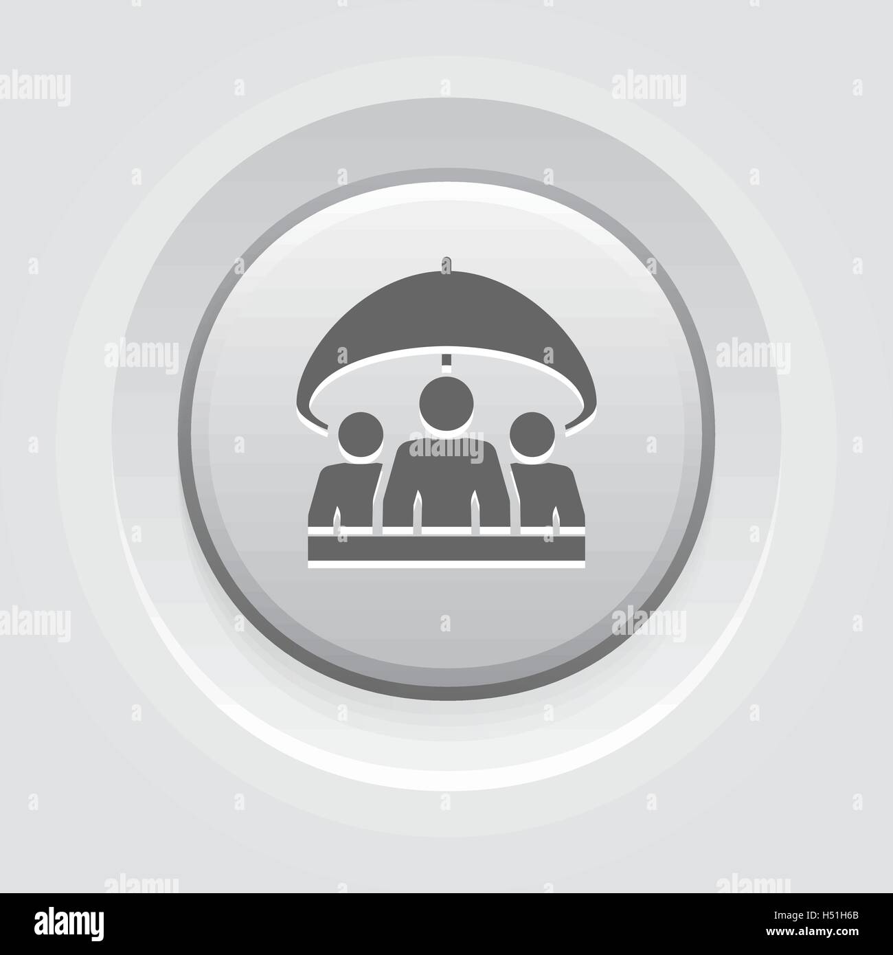 Group life insurance icon grey Stock Vector Images - Alamy