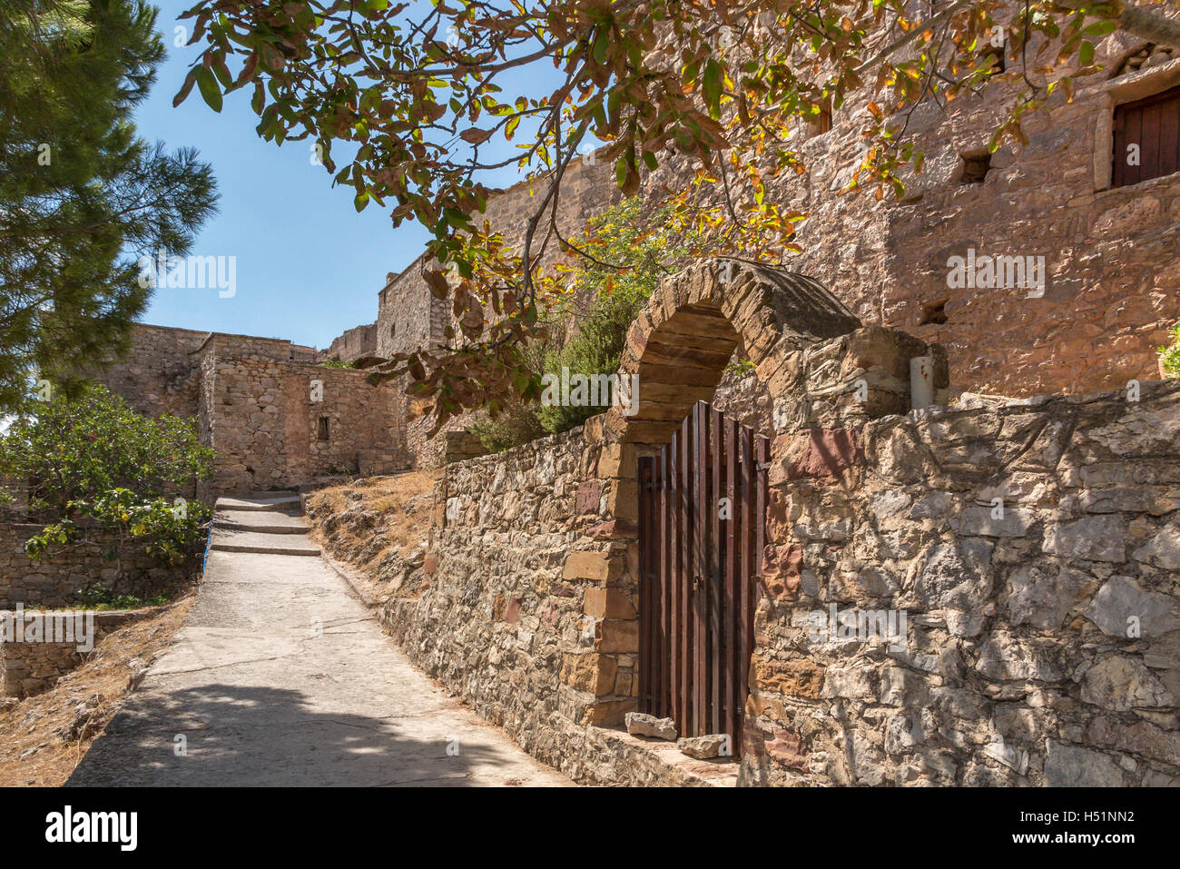 Anavatos village chios island greece hi-res stock photography and ...
