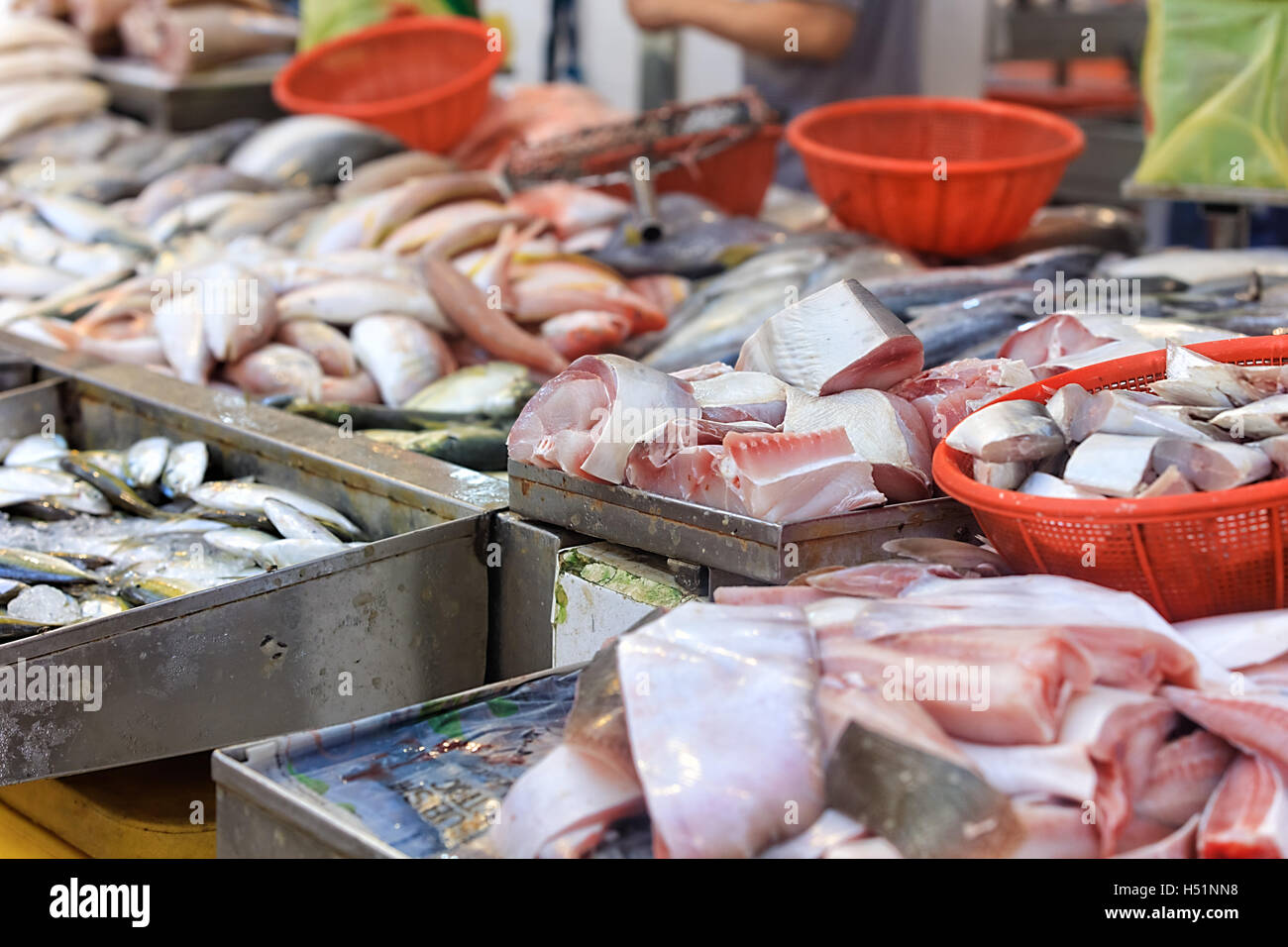 Traditional asian market Stock Photo - Alamy