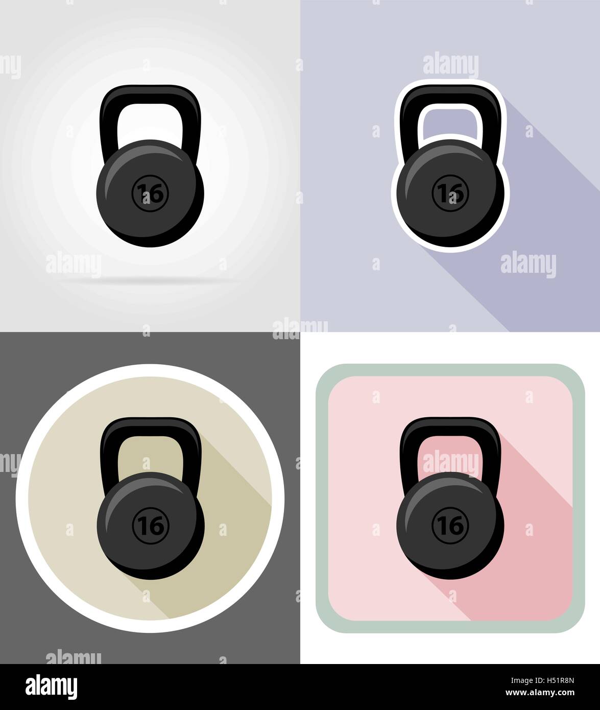 weight flat icons vector illustration isolated on background Stock ...