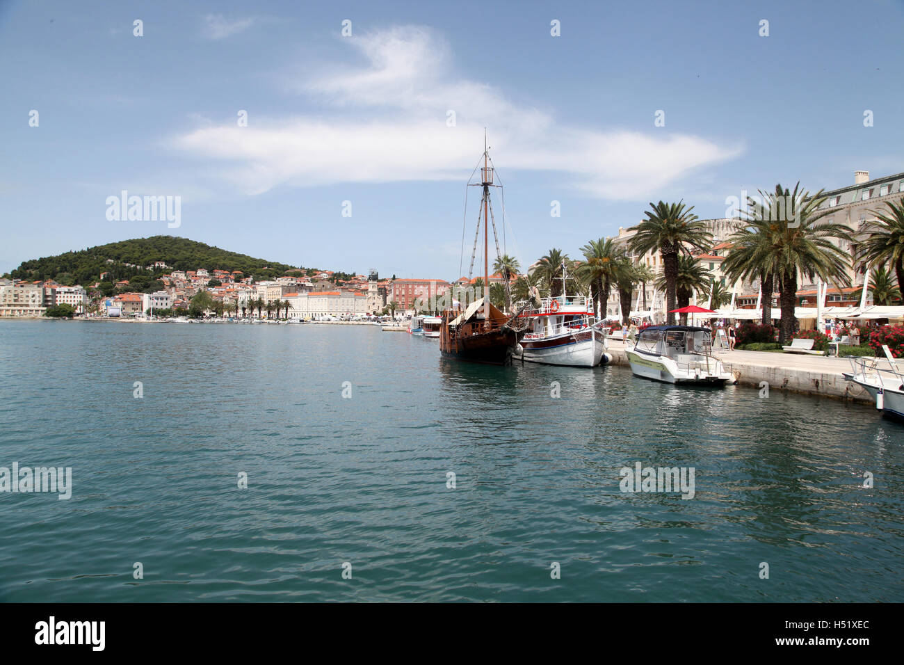 Split coast town in Croatia Stock Photo - Alamy