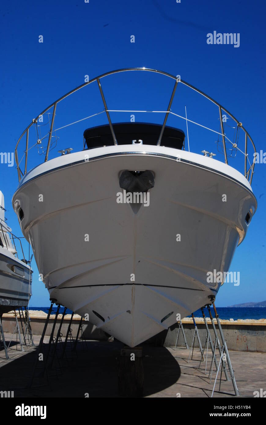 power boats in cyprus Stock Photo - Alamy