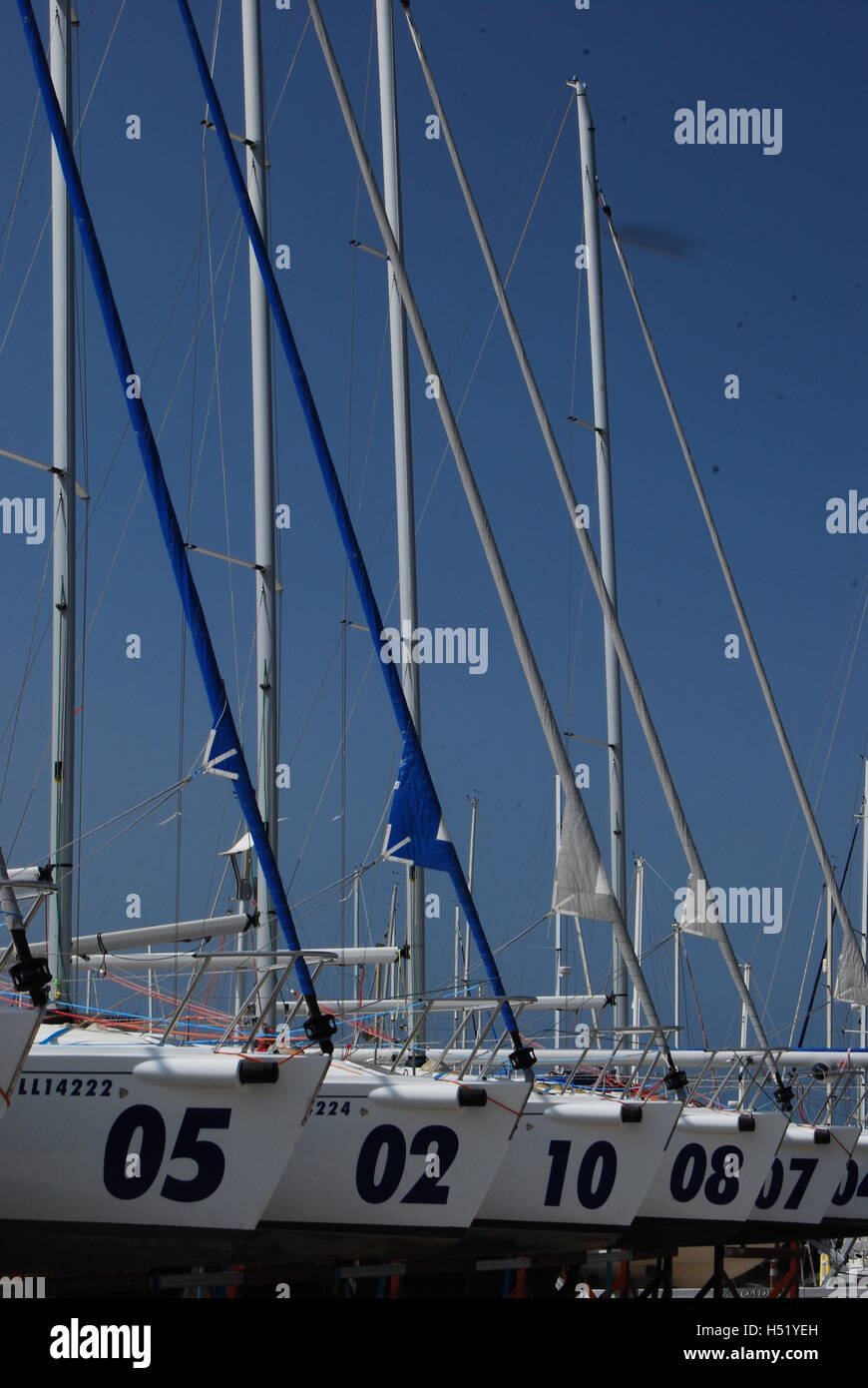 Row Of Masts High Resolution Stock Photography and Images - Alamy