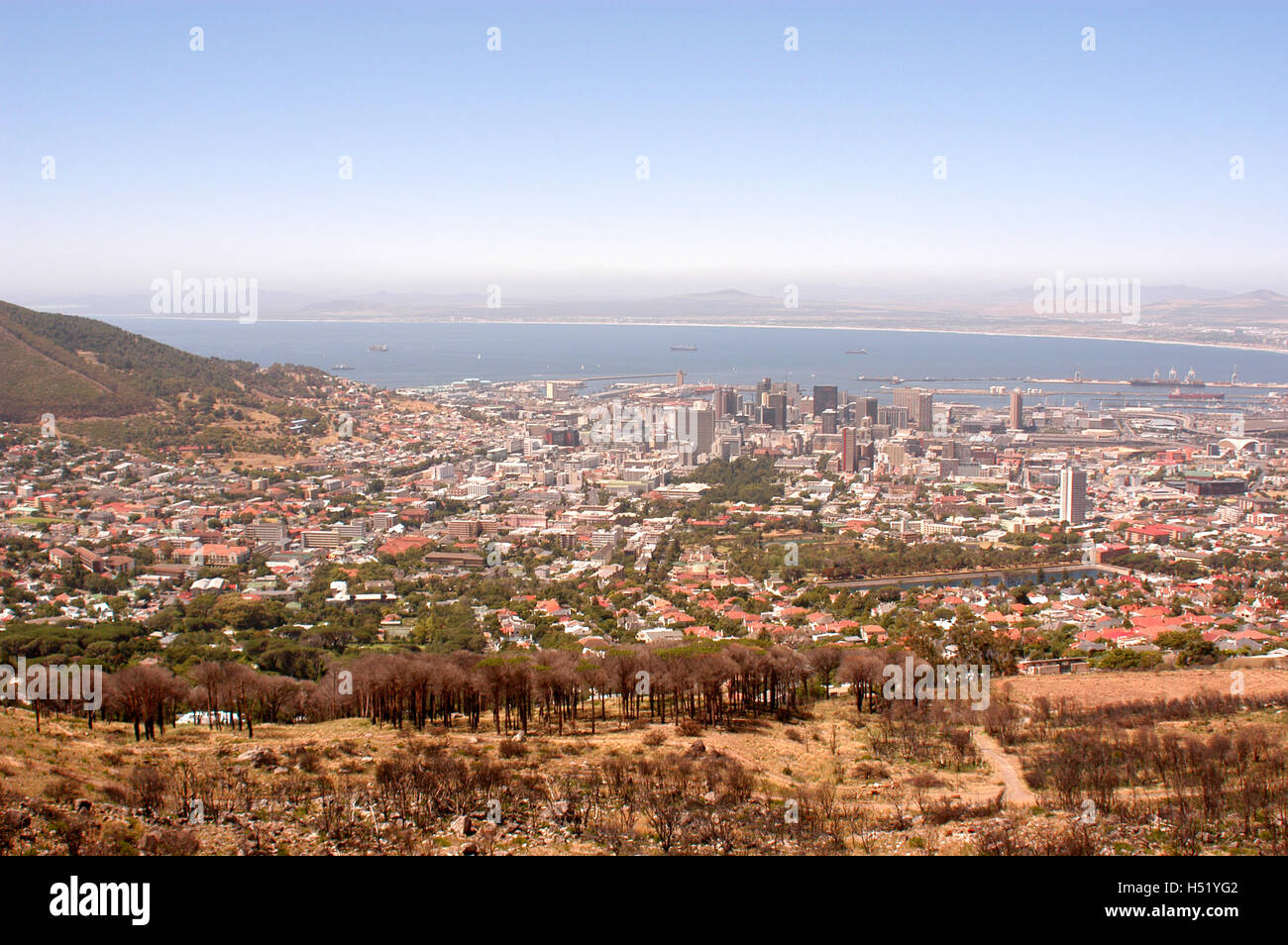 High angle of Cape Town, South Africa Stock Photo - Alamy