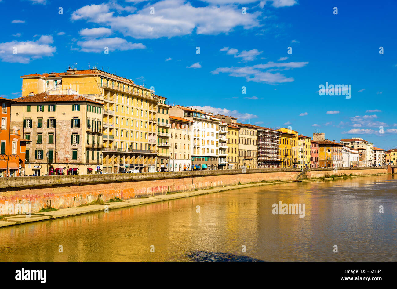 View of Pisa over the River Arno - Italy Stock Photo - Alamy