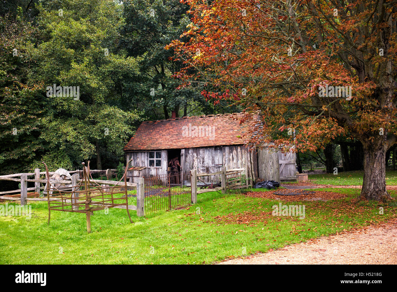 Old village blacksmith forge hi-res stock photography and images - Alamy