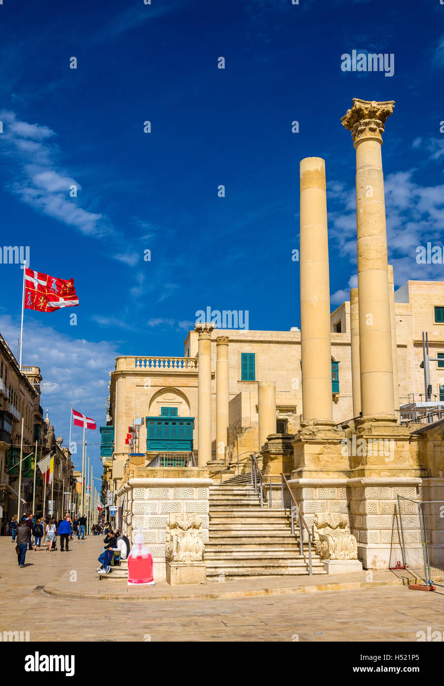 Ruins of the Royal Opera House in Valletta - Malta Stock Photo - Alamy