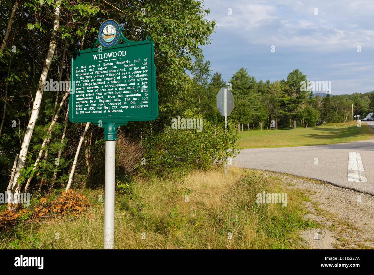 Site of the Wildwood settlement along Route 112 in the town of Easton ...