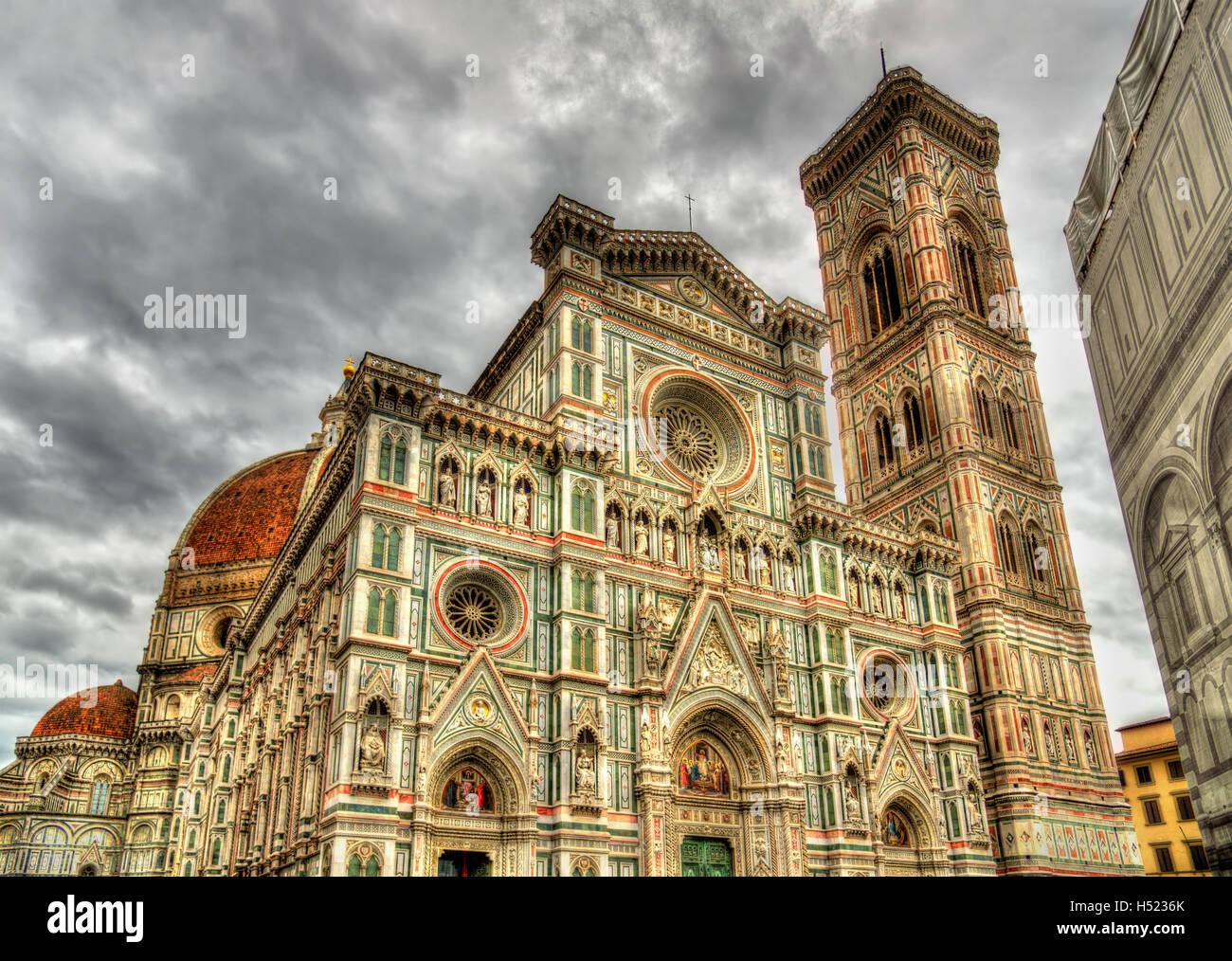 Santa Maria del Fiore, the main church of Florence - Italy Stock Photo ...