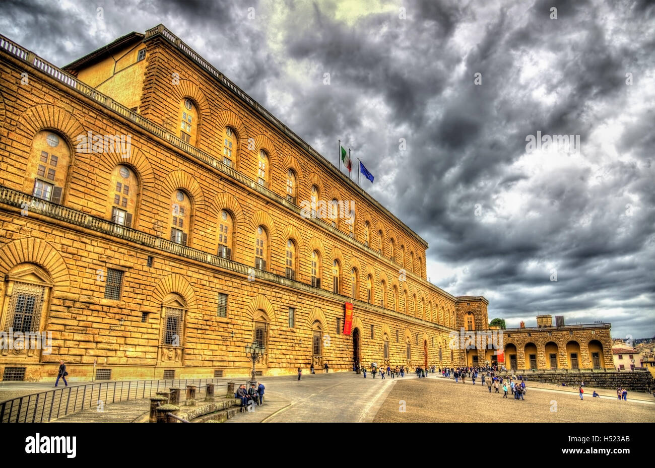 The Palazzo Pitti in Florence - Italy Stock Photo - Alamy