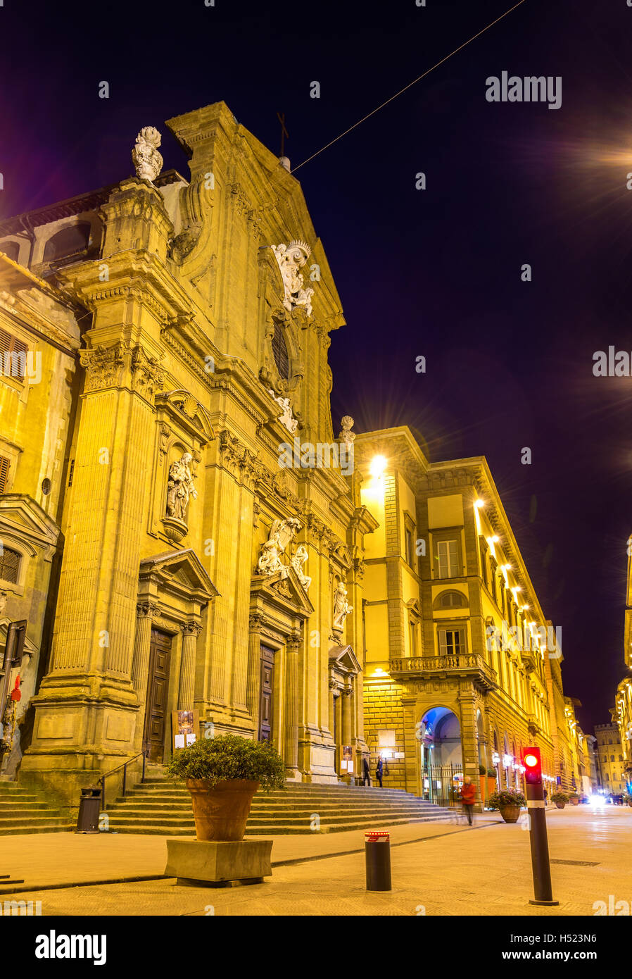 San Gaetano, a Baroque church in Florence, Italy Stock Photo - Alamy
