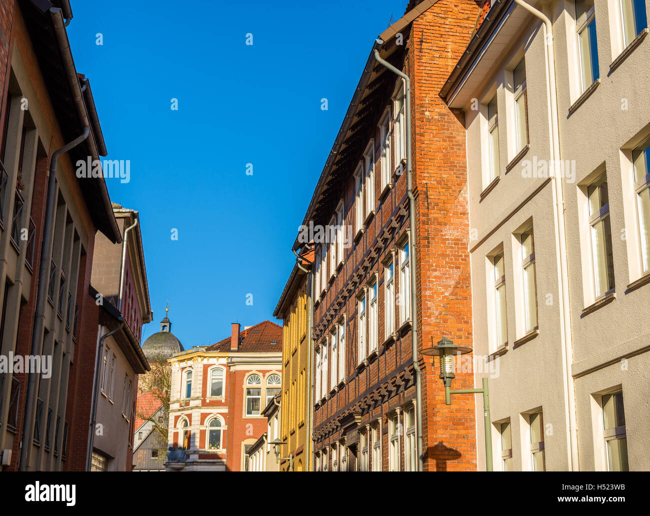 Houses in the Gottingen town center - Germany Stock Photo - Alamy