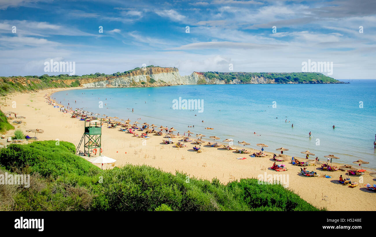 Gerakas beach on Zakynthos Island, Greece. It is a protected area of ...