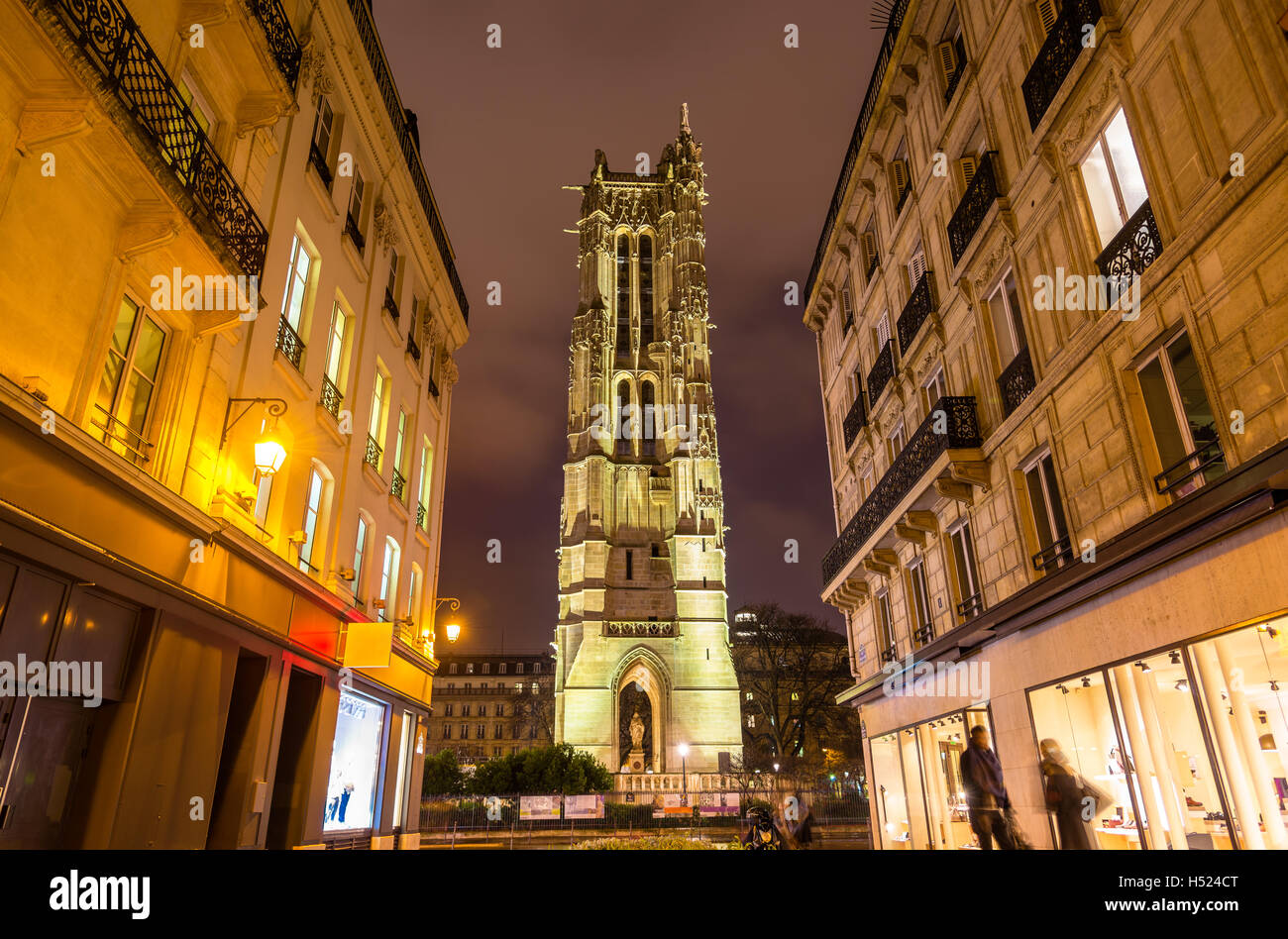 Tower saint jacques paris hi-res stock photography and images - Alamy