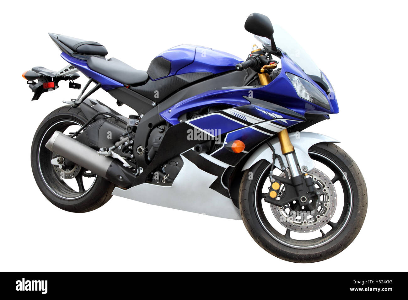 Modern motorcycle, on white background Stock Photo - Alamy