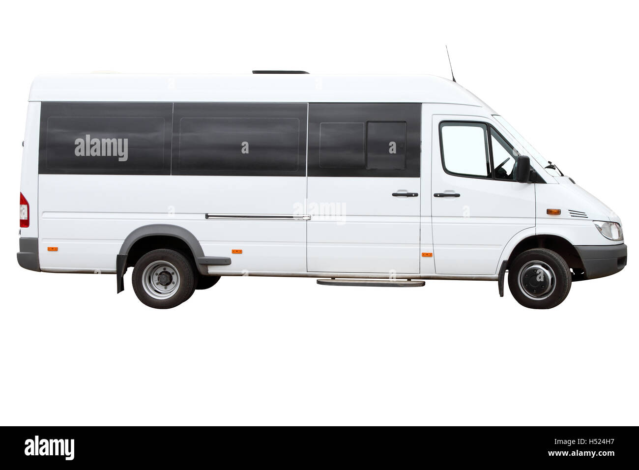 Modern minibus, isolated on white background Stock Photo - Alamy