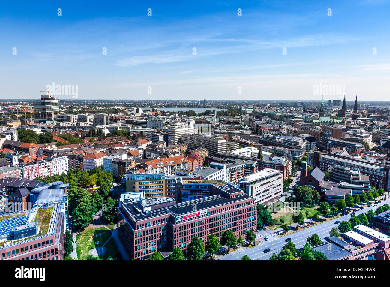 Aerial view hamburg hi-res stock photography and images - Alamy