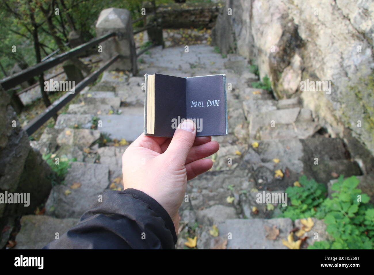 Travel guide book Stock Photo - Alamy