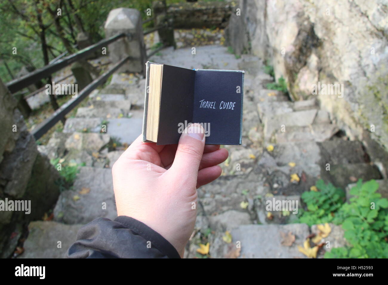 Travel guide book Stock Photo - Alamy