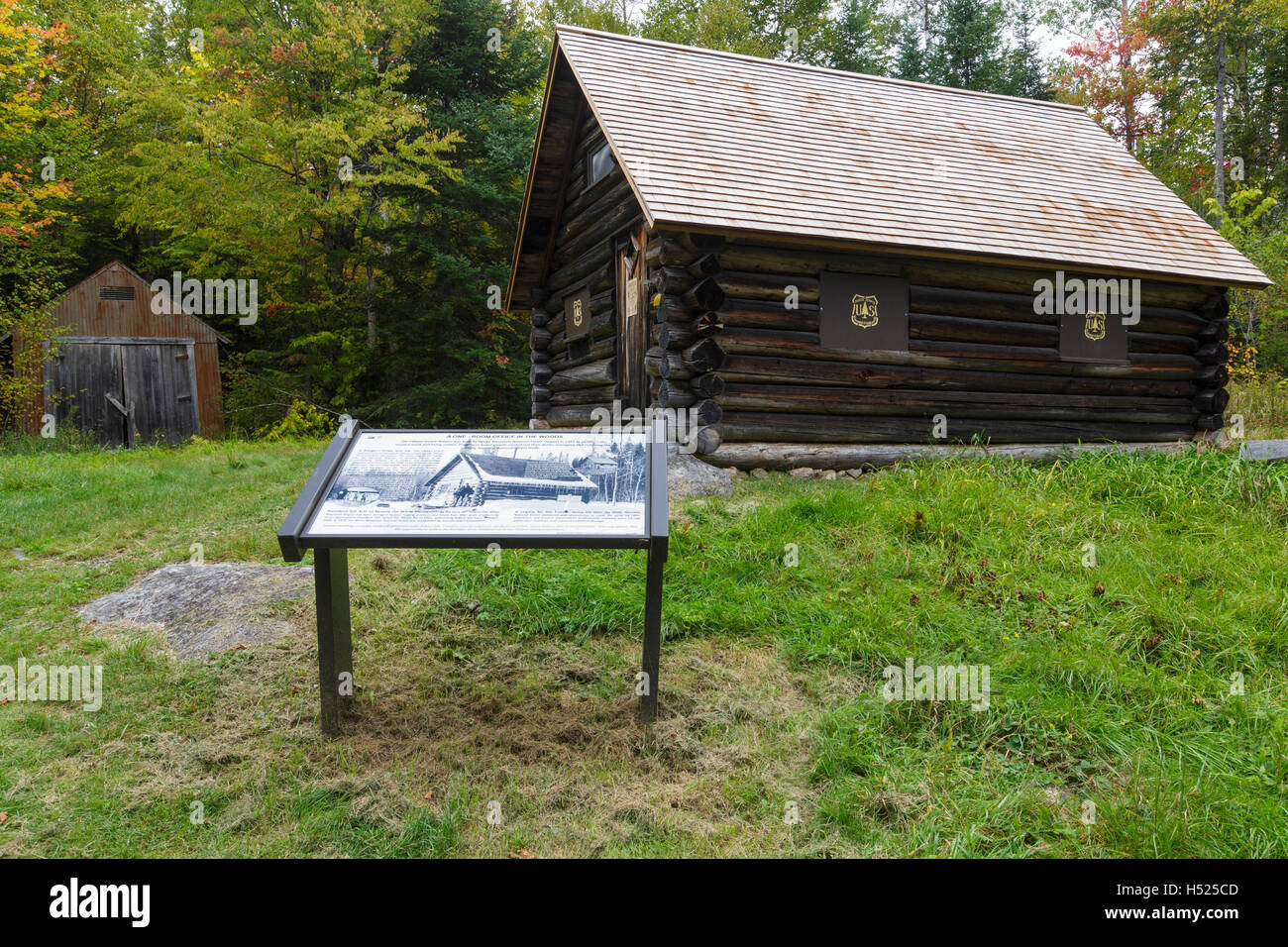 The Fabyan Guard Station during the autumn months. It was built in 1923 ...