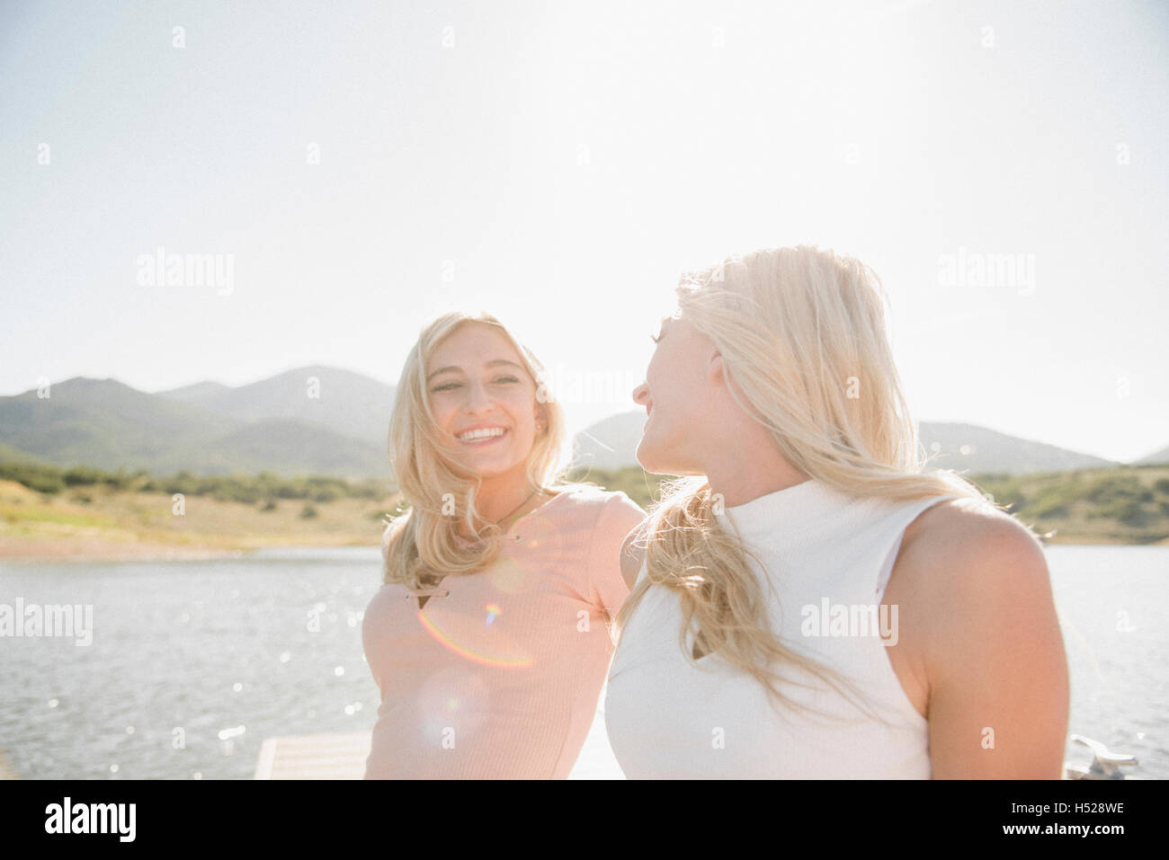 Blond sisters hi-res stock photography and images - Alamy