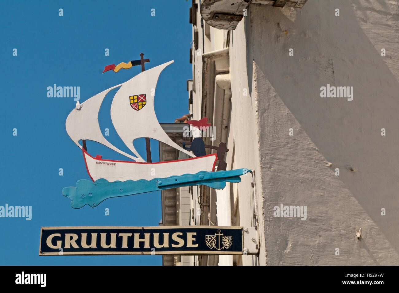 Sign at gruuthuse museum hi-res stock photography and images - Alamy