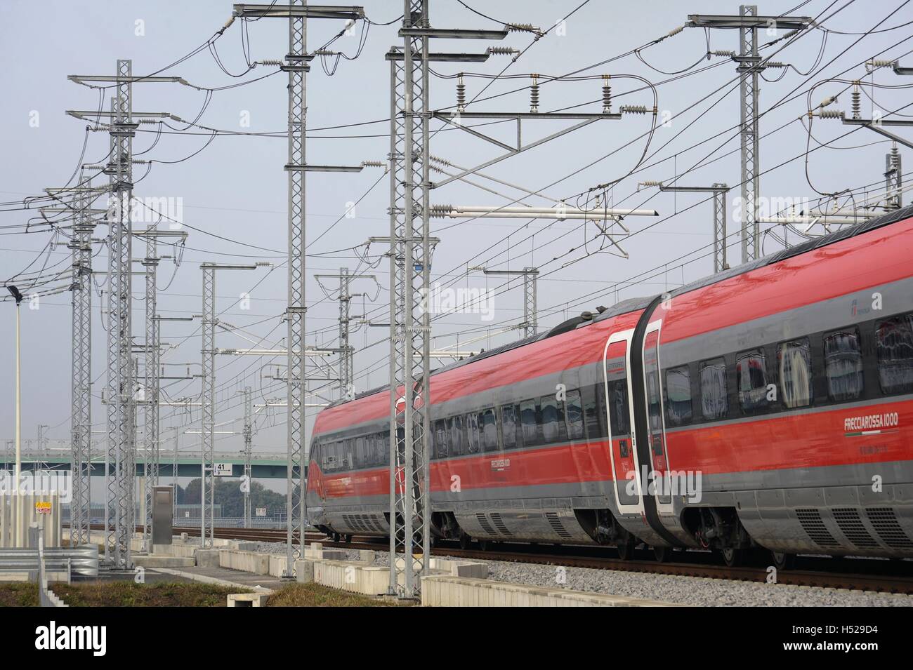 FS (Ferrovie dello Stato, Italian State Railways), high-speed train ETR ...