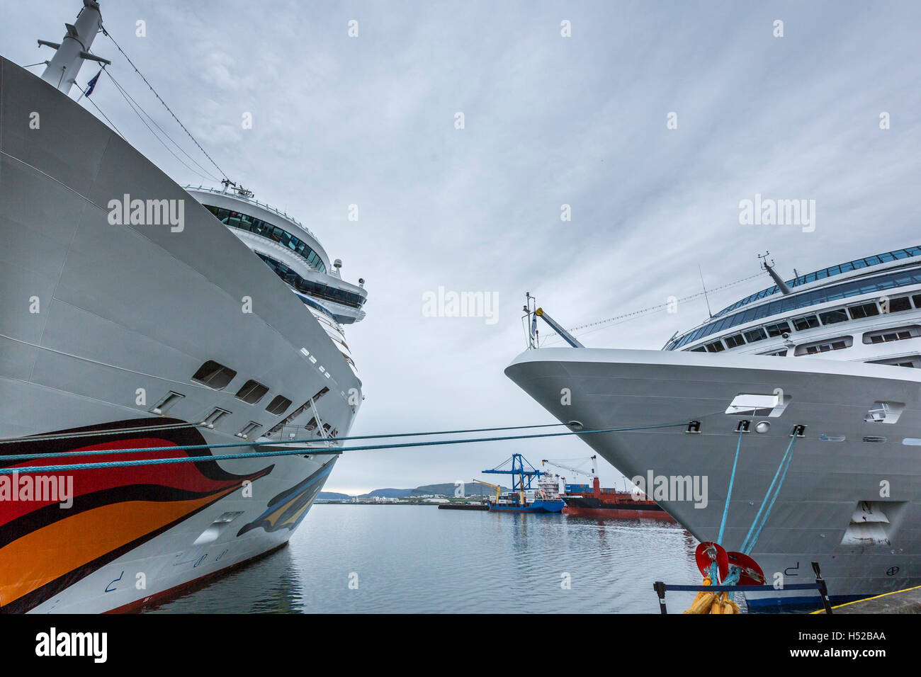 Large Cruise Ship, Reykjavik, Iceland Stock Photo - Alamy