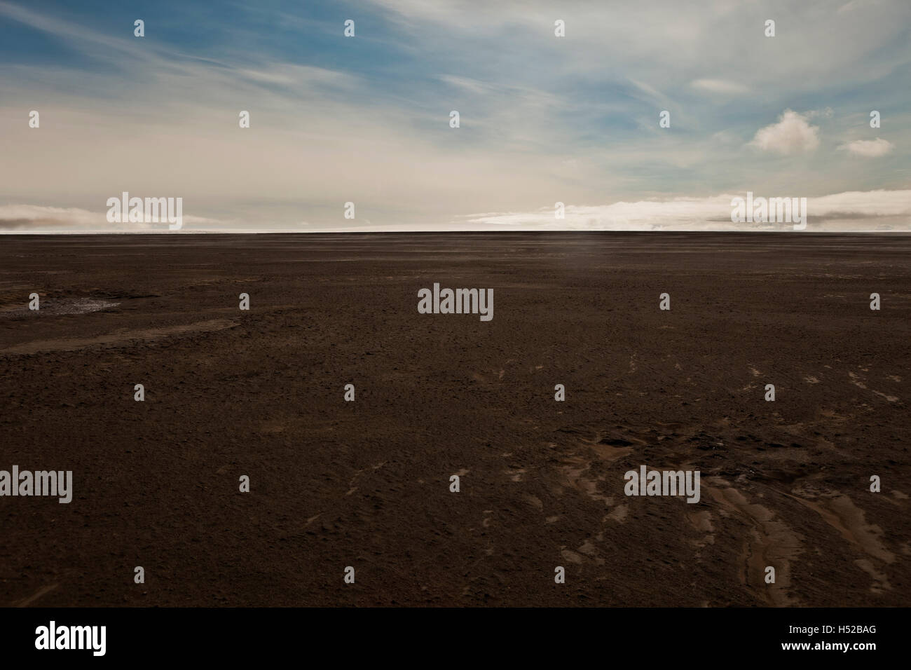 Ash fall from Grimsvotn volcanic eruption, Vatnajokull Ice Cap, Iceland ...