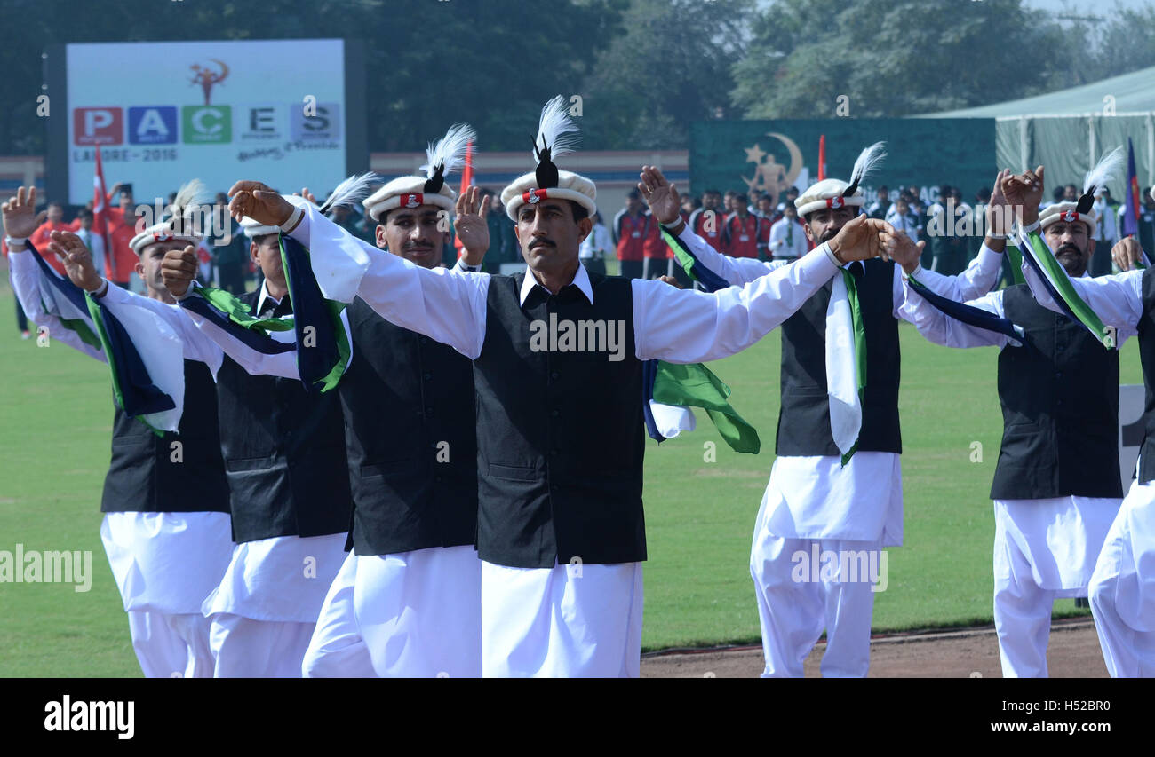Lahore, Pakistan. 18th Oct, 2016. A view of graceful opening ceremony ...