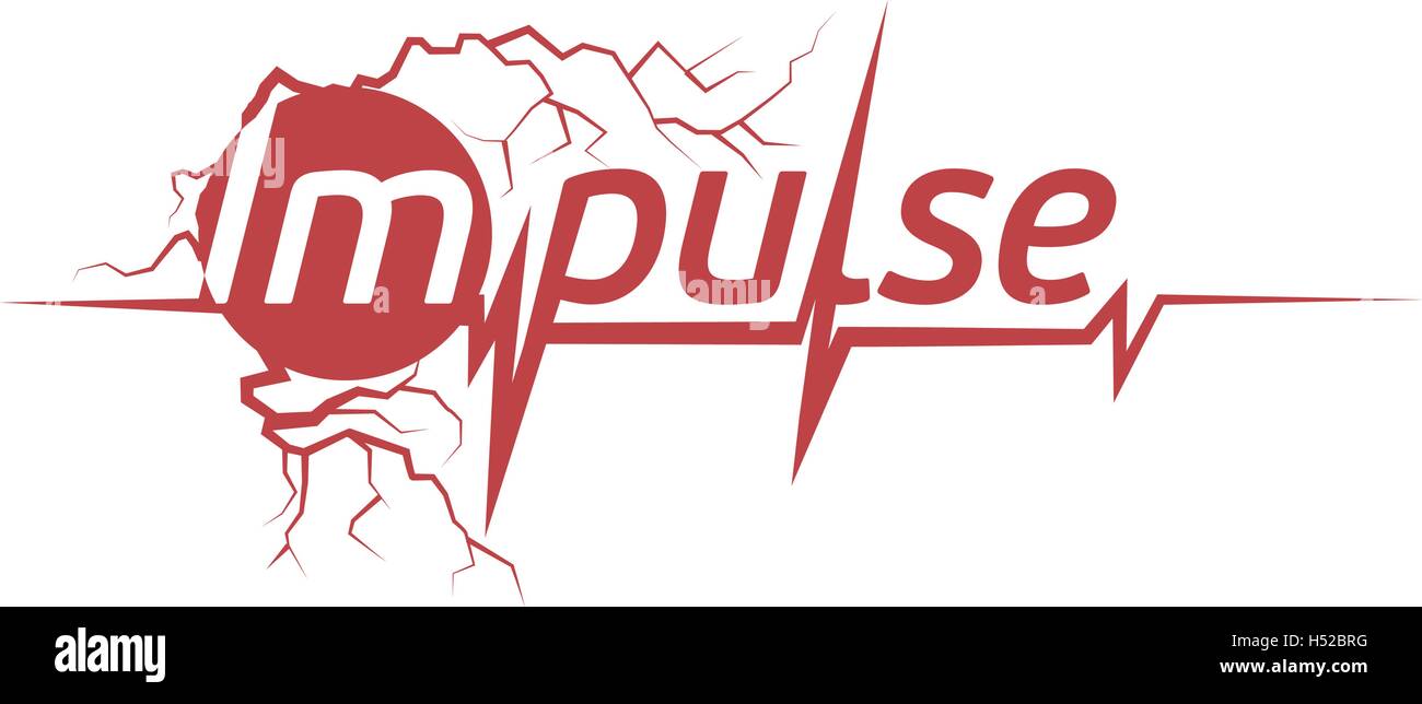 Isolated abstract red color cardiogram on the white background logo ...