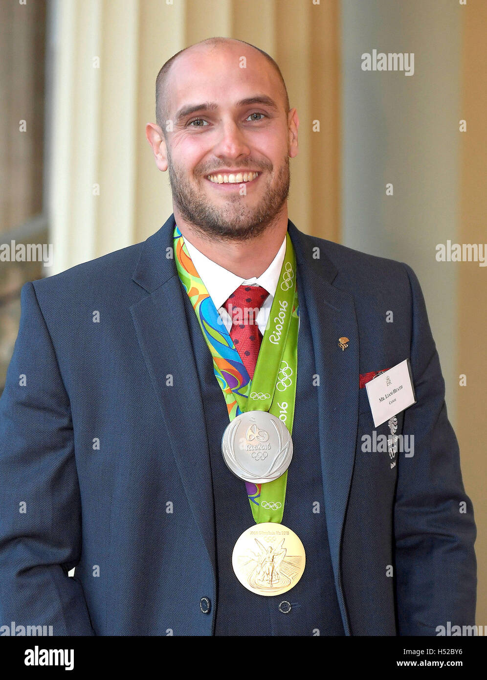 British Olympic canoeist Liam Heath arrives for a reception for Team GB ...