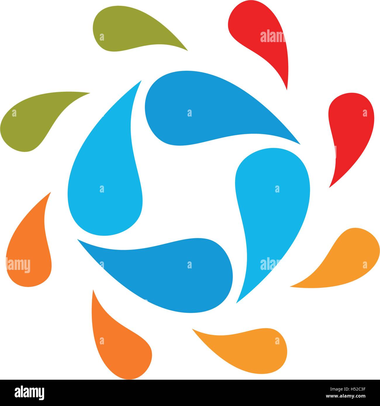 Water Drop Circle Icon