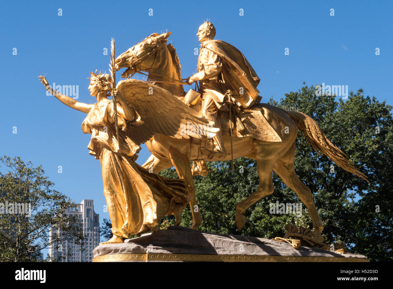 General Sherman Statue, Grand Army Plaza, NYC Stock Photo - Alamy