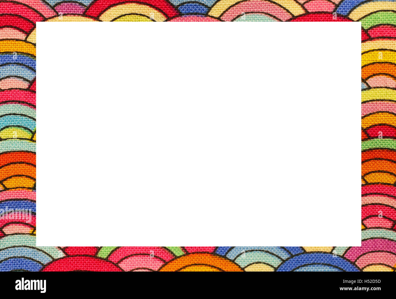 rainbow nice frame with blanck space to write your text Stock Photo - Alamy