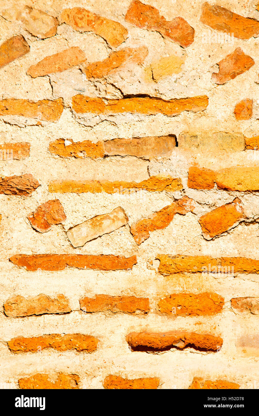texture wall in africa morocco the old brick construction concrete ...