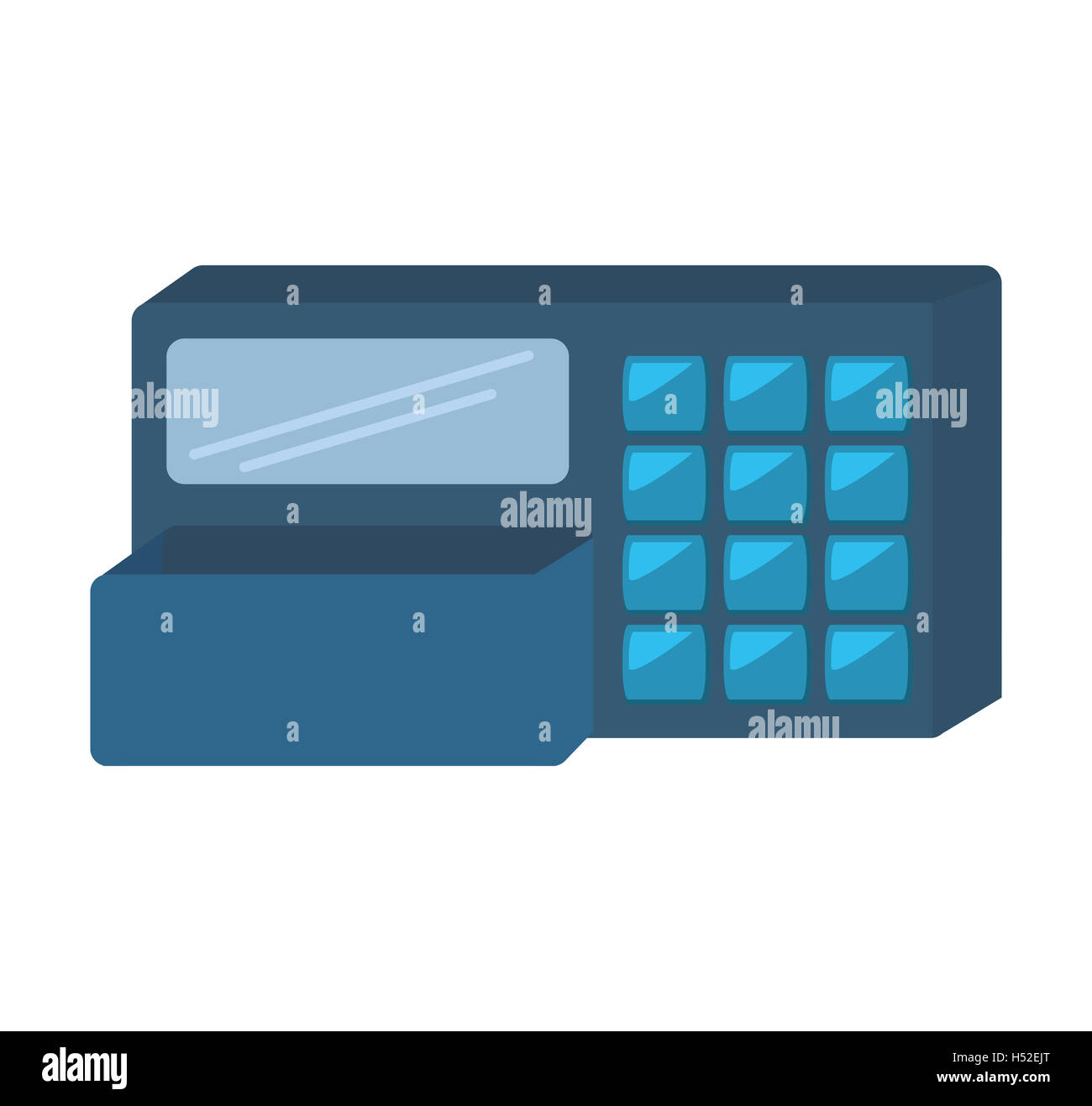 register machine store isolated icon Stock Photo - Alamy