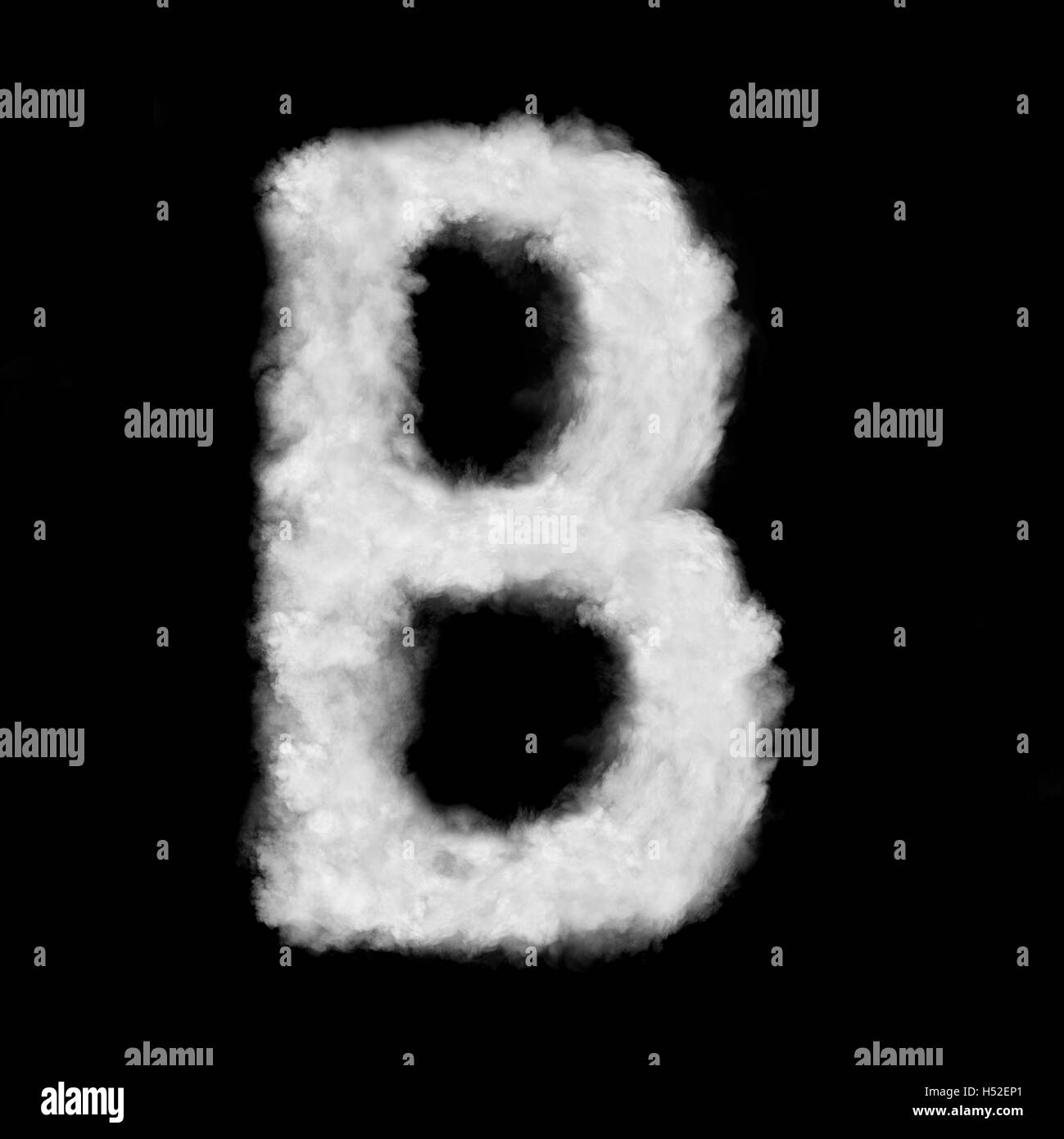letter B made of the clouds Stock Photo - Alamy