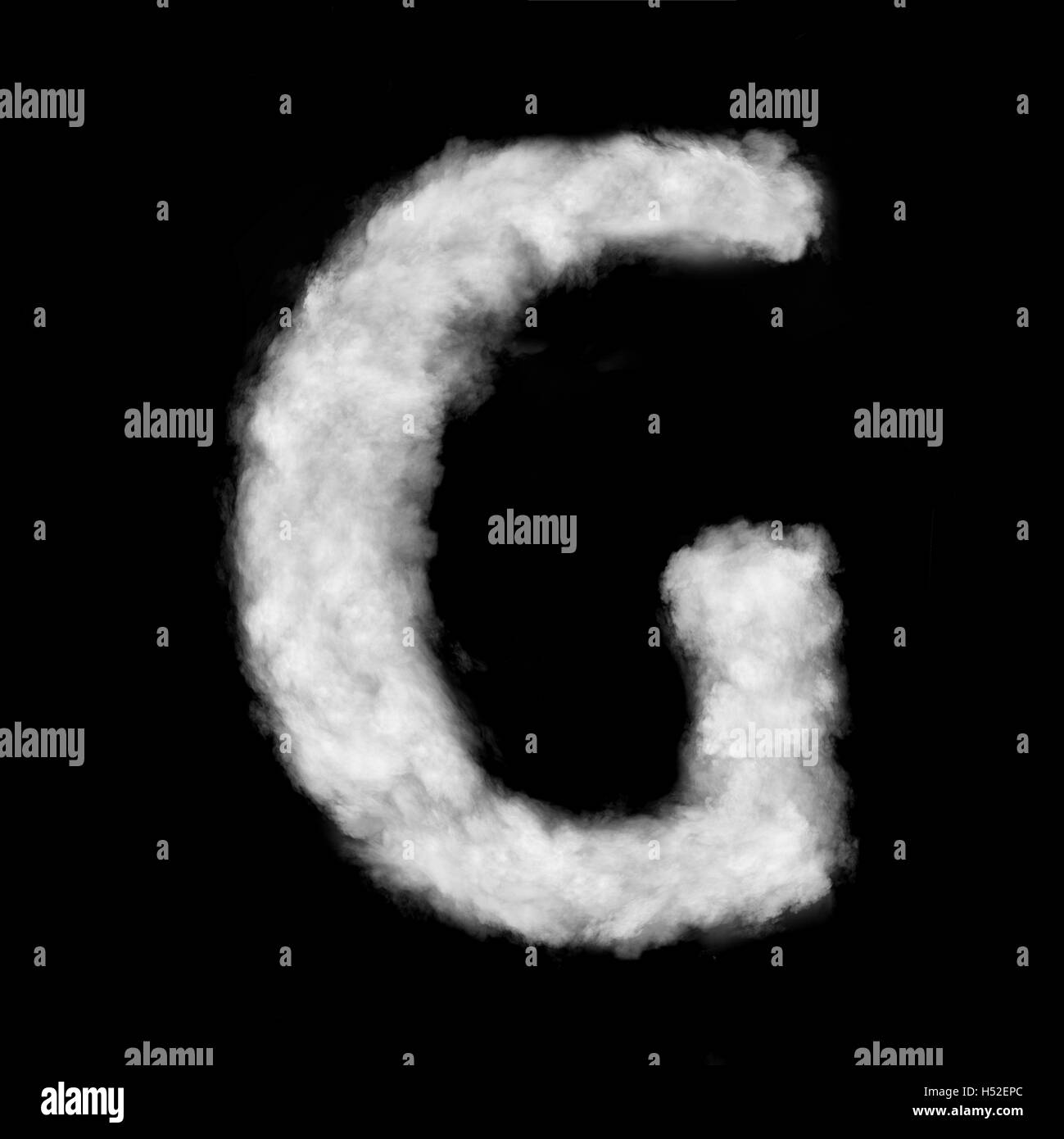 letter G made of the clouds Stock Photo - Alamy