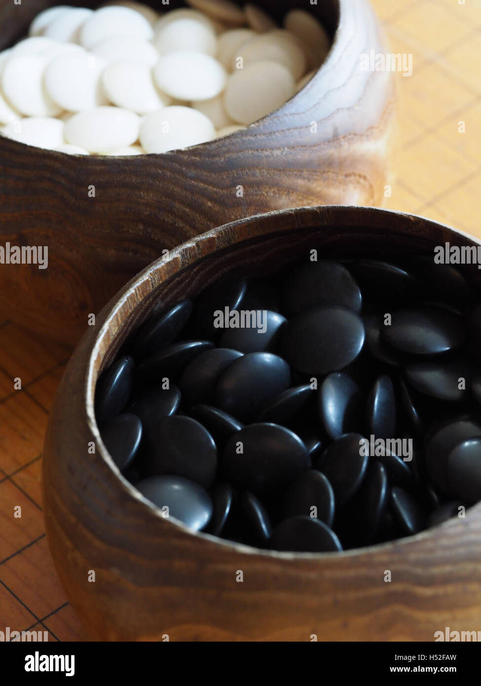 Game of go(Japanese chess Stock Photo - Alamy