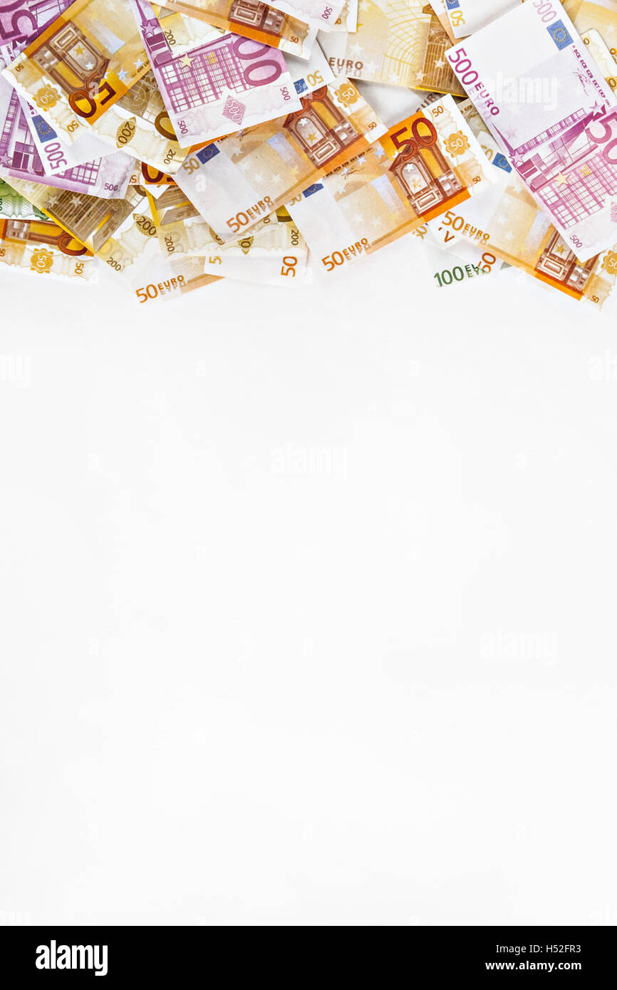 Background of euros with space for text Stock Photo - Alamy