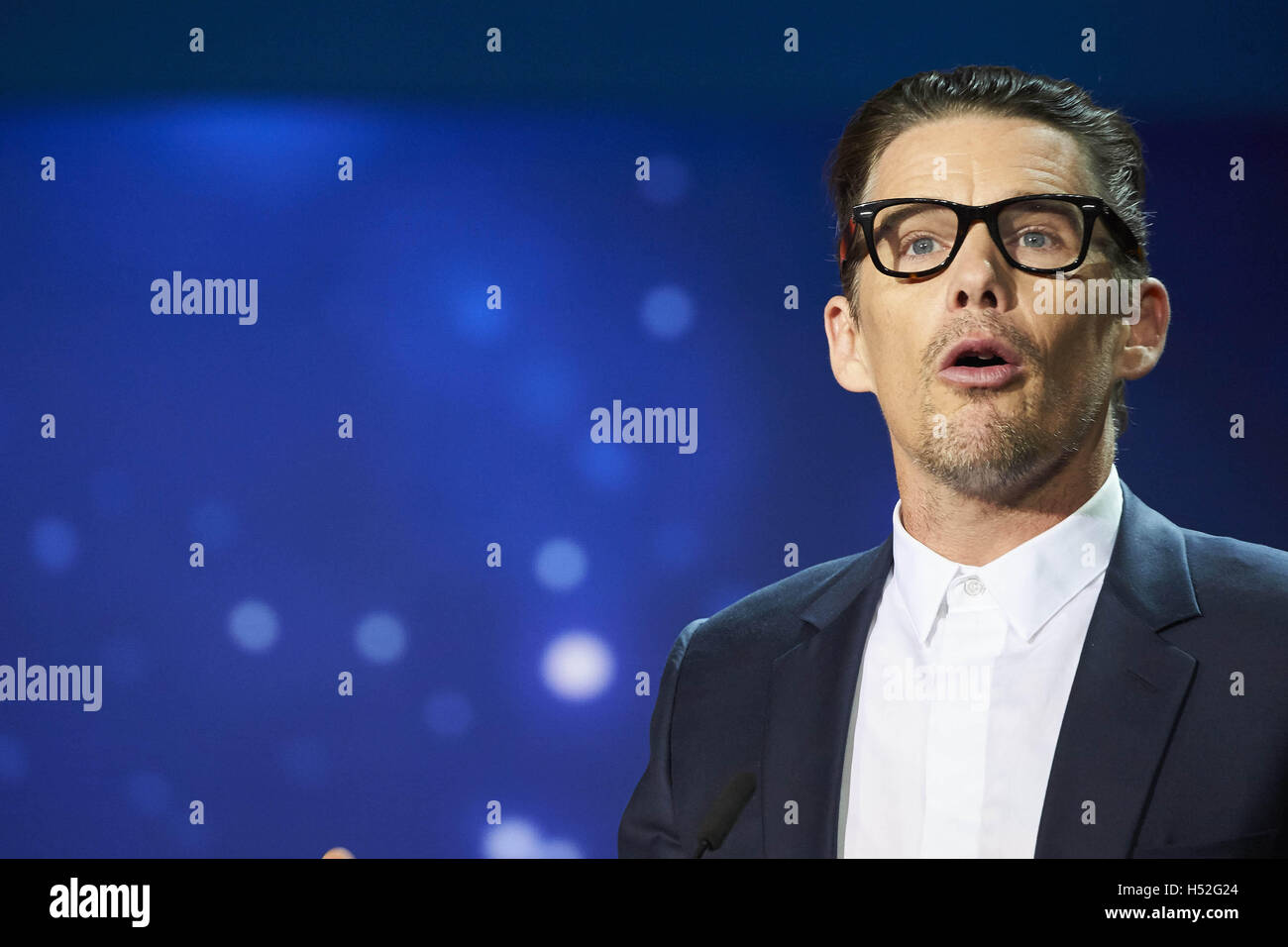 Ethan Hawke receives the 'Donosti' Lifetime Achievement Award at the ...