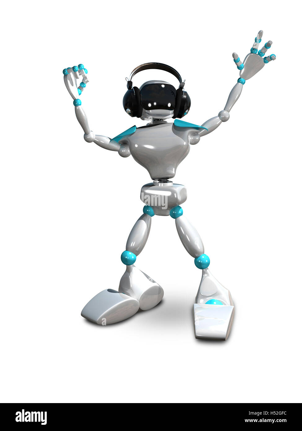 Robot with headphones hi-res stock photography and images - Alamy